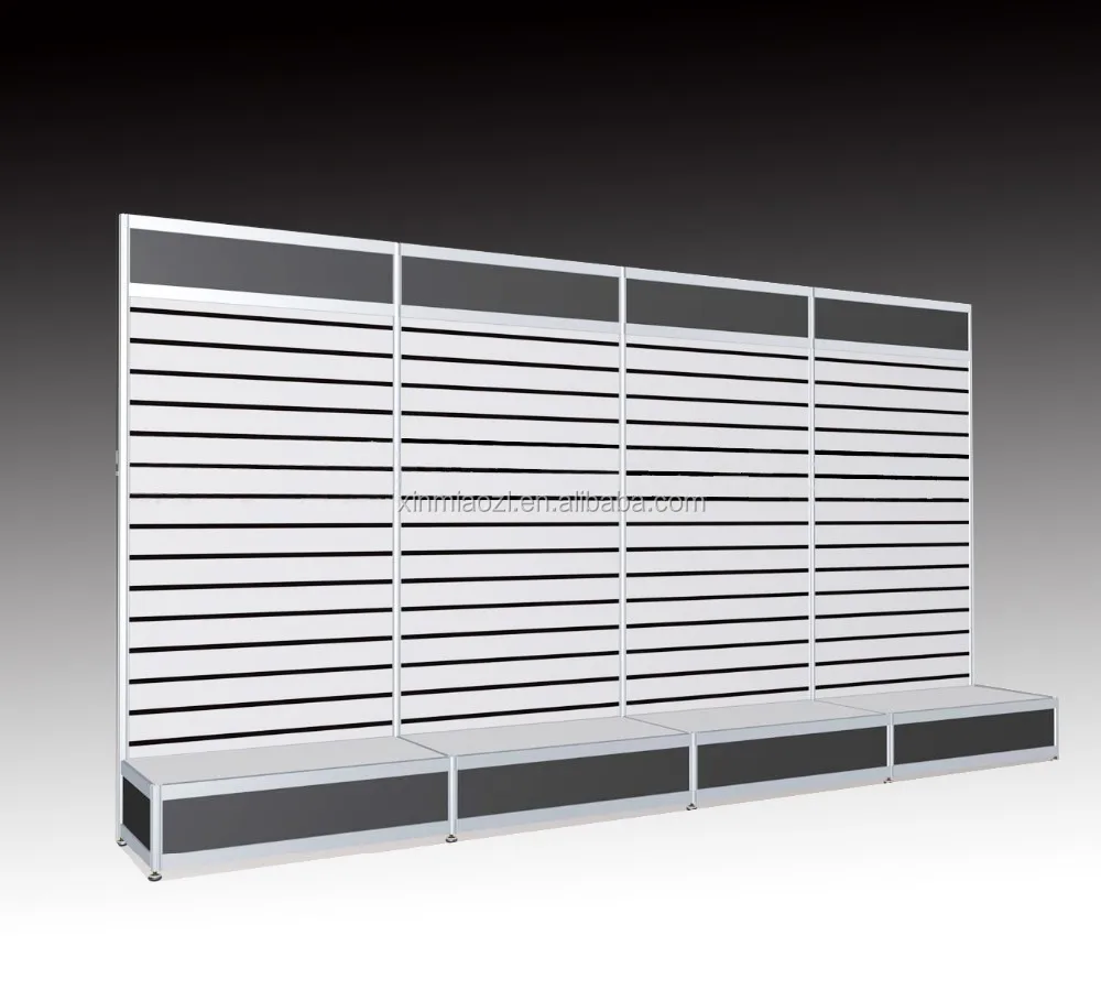 Aluminum Slot Wall Panel / Aluminium Strip Inserted Displaying Board ...
