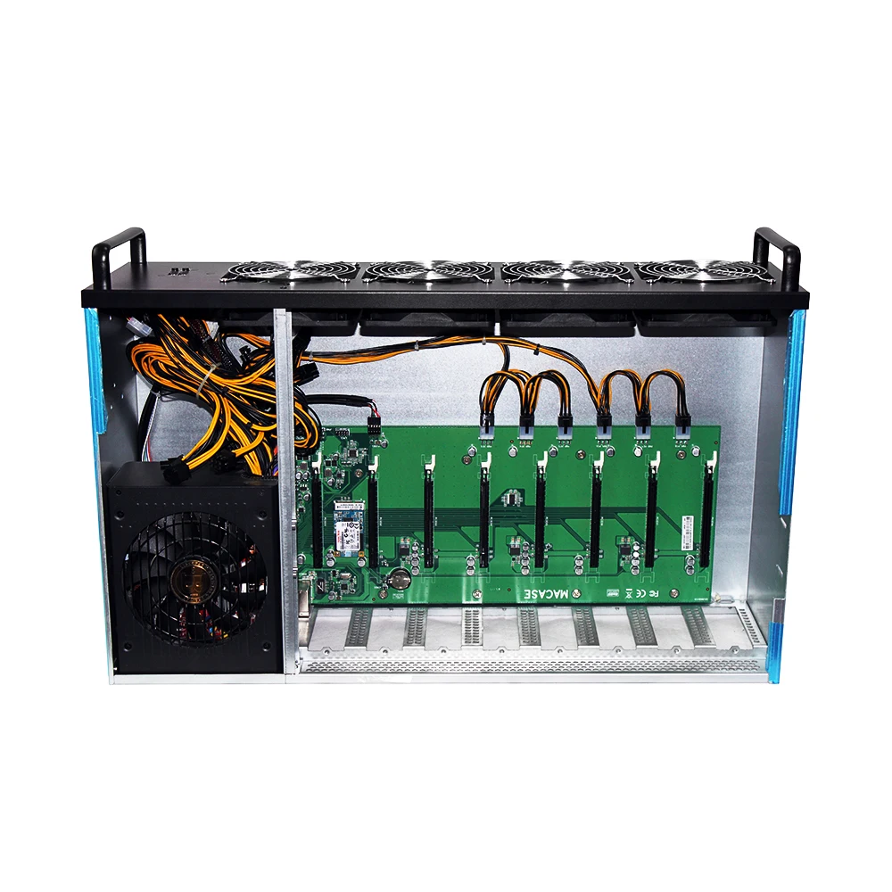 Universal Barebone For 8 Gpu Ethereum Bitcoin Mining Rig Machine ...
