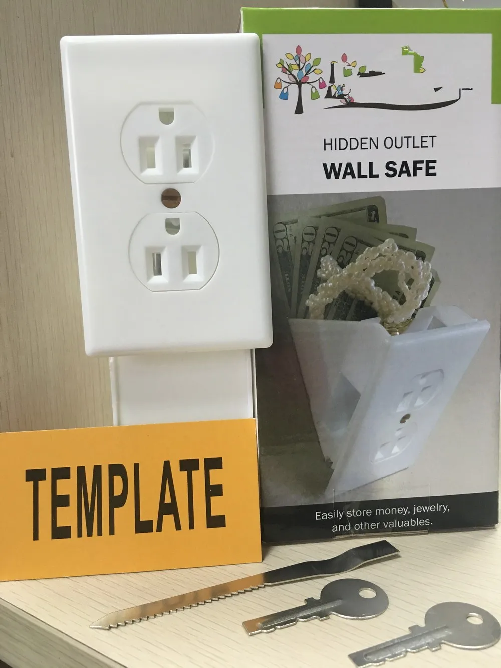 Hidden Wall Safe Outlet Safe Stash Box Hide Valuables - Buy Hidden Wall ...