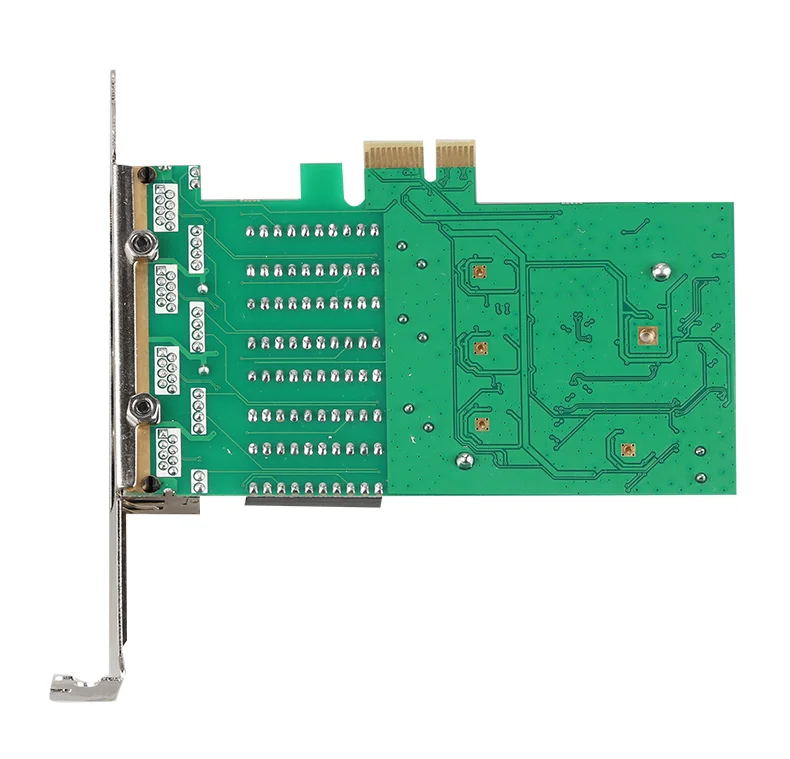 Diewu PCI Express to 4 RJ45 Port 4 Port Gigabit Network Card Realtek 8111H