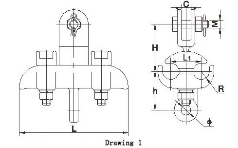 Xts & Cts Type Suspension Clamps For Twin Jumper Conductor - Buy Wire ...