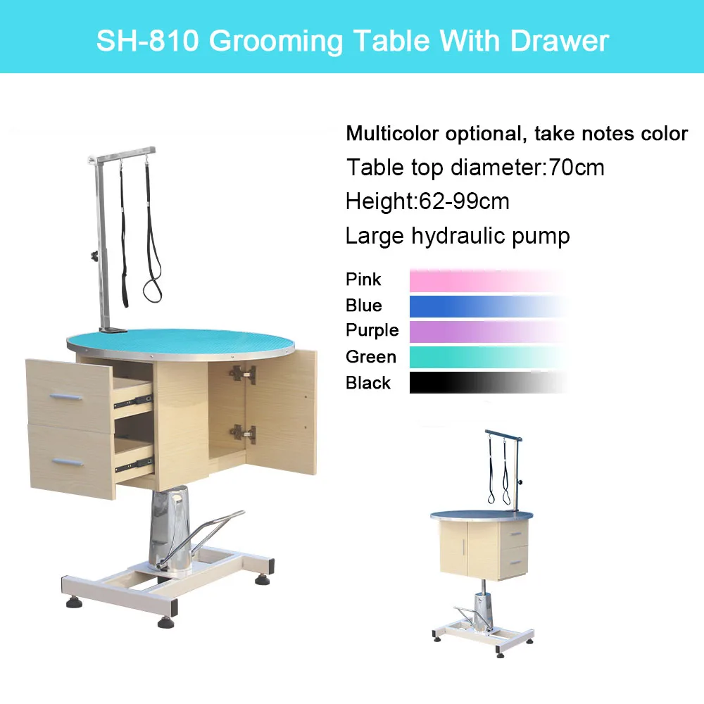Customization Dog Grooming Table Hydraulic Lifting Round Pet Grooming ...