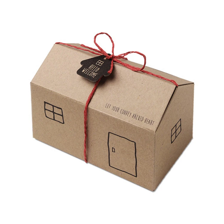 Gift Paper Packaging House Shaped Cardboard Box - Buy Gift Paper ...