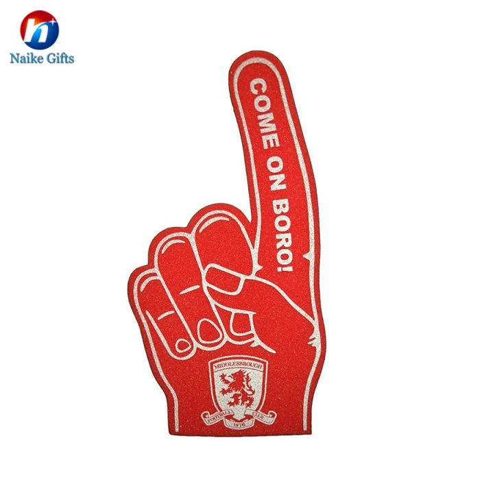 Wholesale Custom Popular Fans Cheering Middle Finger-foam Sponge Hand ...
