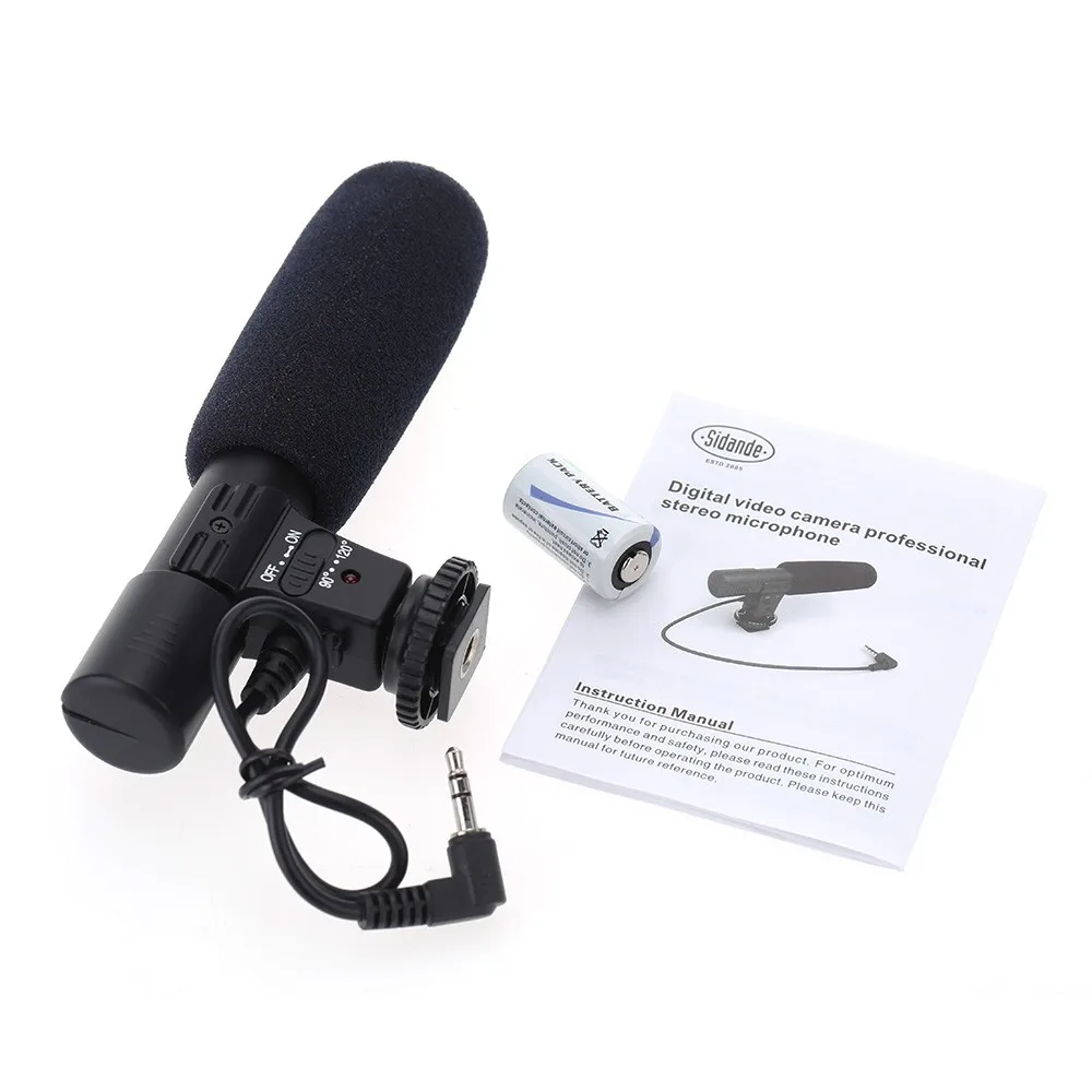 Mic-01 3.5mm Recording Microphone Digital Slr Camera Stereo Microphone ...
