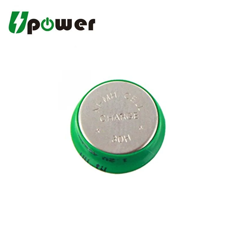 1.2v 30mah 30h Rechargeable Nimh Button Cell Battery Pack With Tabs ...