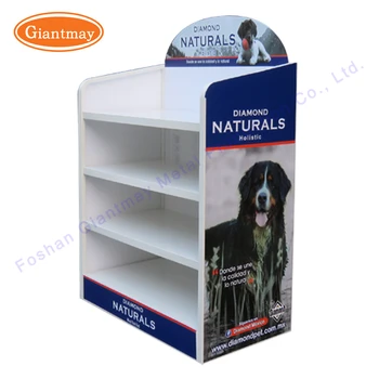 Floor Standing Metal Dog Food Display Shelf Rack - Buy Dog Food Display ...
