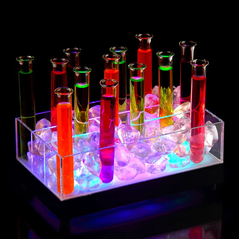 LED Shot Glasses & LED Tray Light - Porta Shots De Acrlico