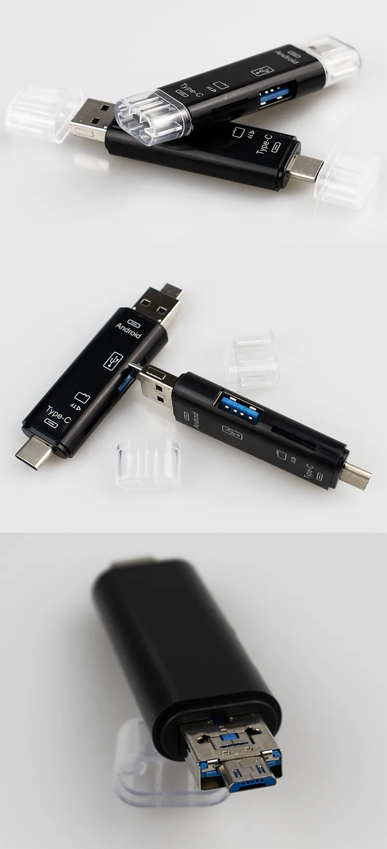 Factory Smart Type C USB Micro and Sim SD OTG Card Reader for Mobile ...