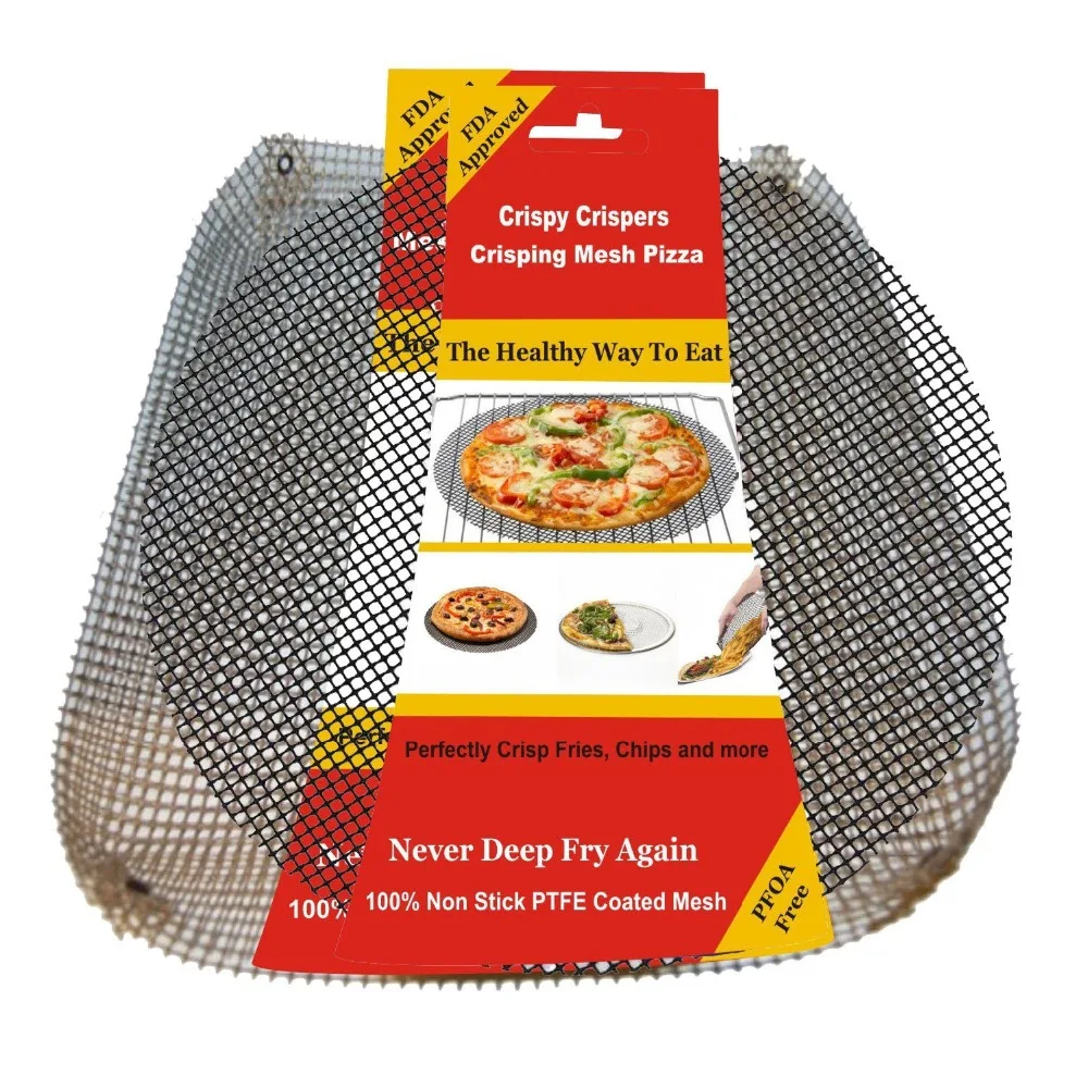 14 X 14cm Reusable Non-stick Round Microwave Pizza Baking Mesh - Buy ...