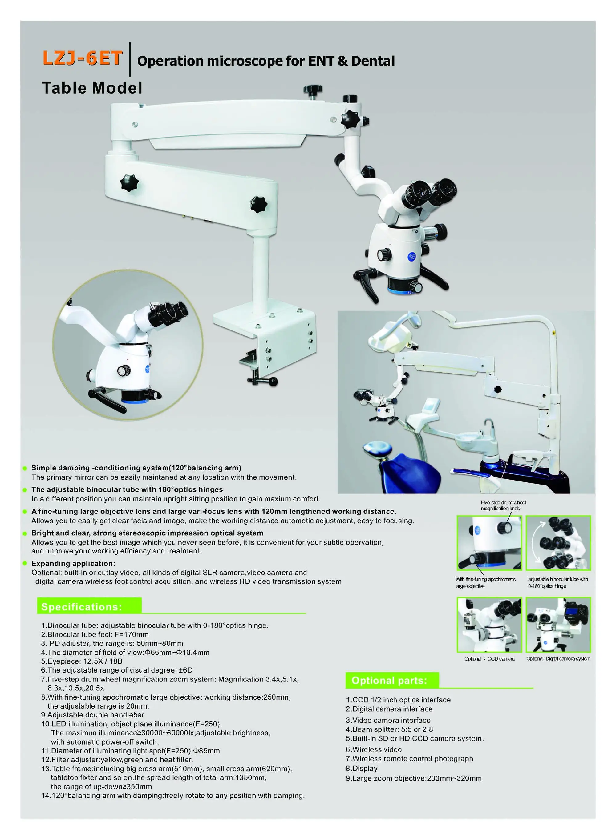 Vs-lzj-6et Desktop Operating Instrument Ear Operating Oral Surgical ...