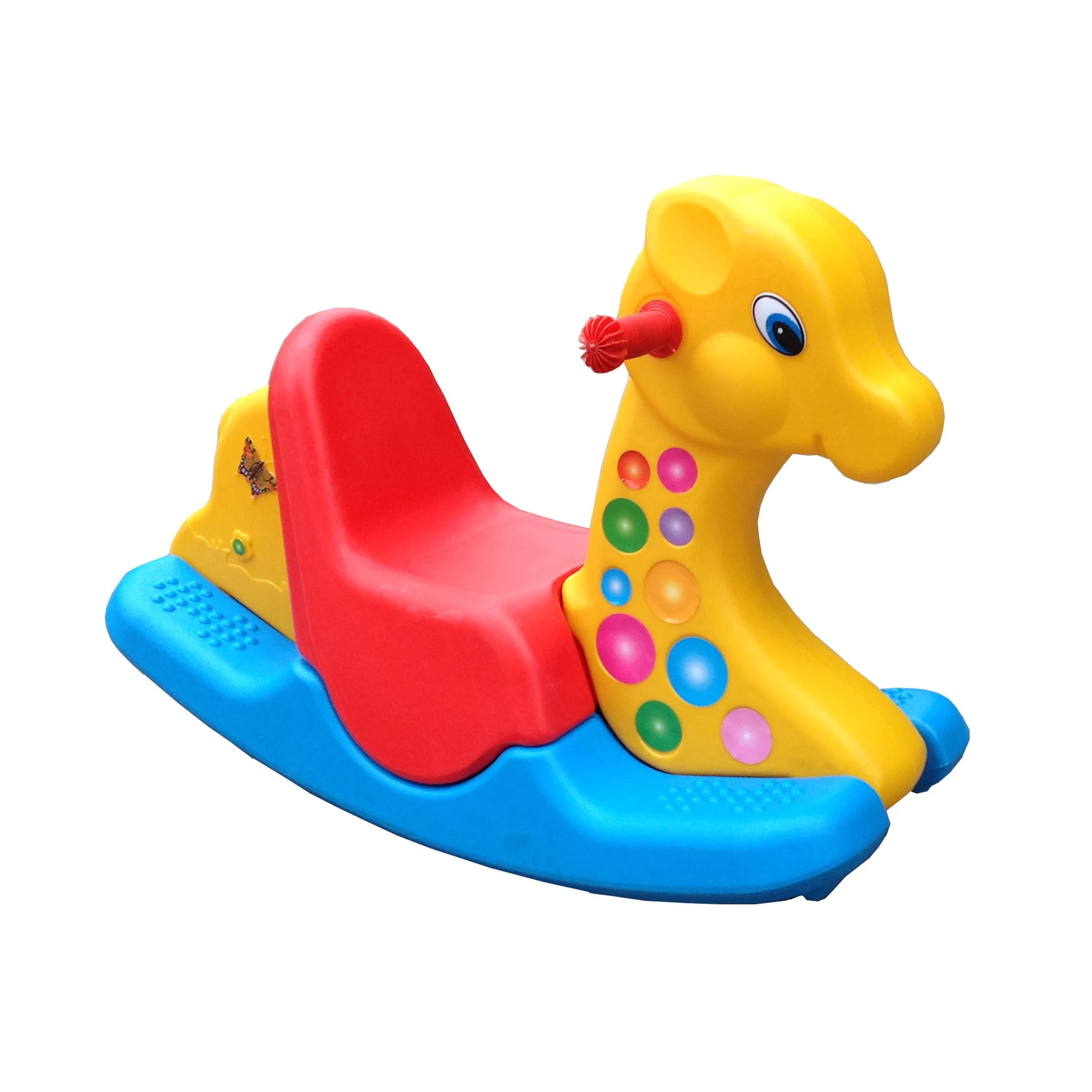 Tri-color Children Plastic Rocking Horse| Alibaba.com