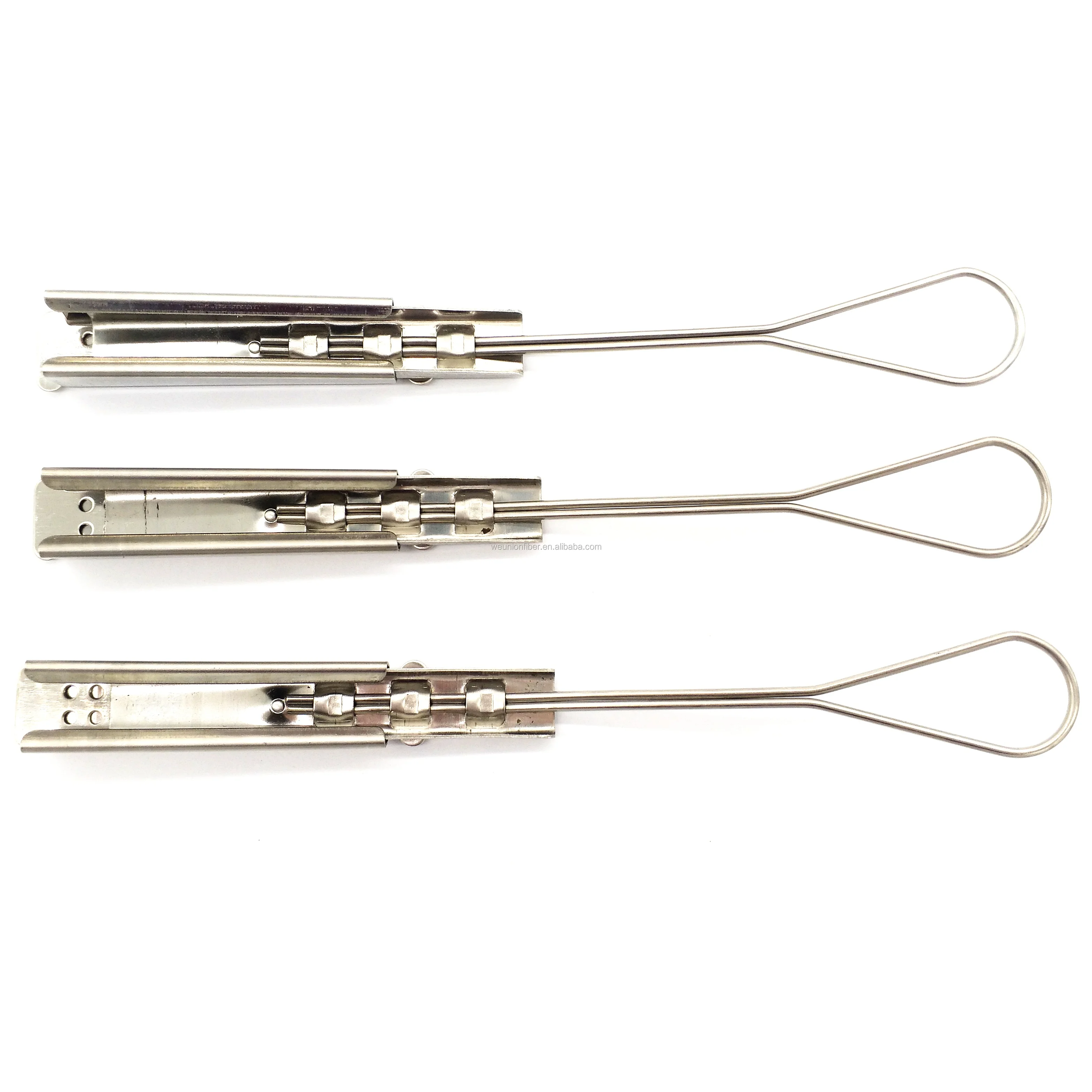 Ftth Drop Stainless Steel Flat Cable Clamp Fiber Optic Cable Tension ...