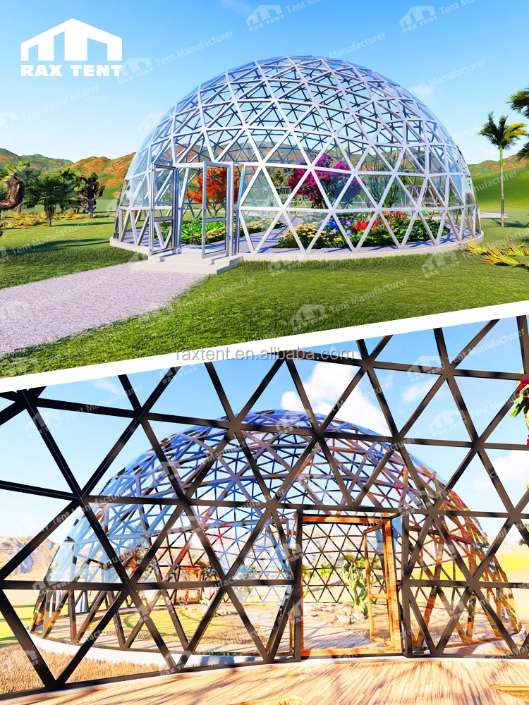 Prefab Glass Dome House - Sunlight Room with Tempered Glass