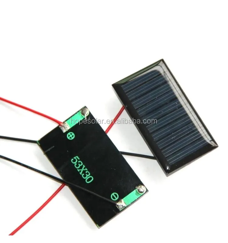 5V 30mA Solar Cells Photovoltaic Panels Module Sun Power Battery ...