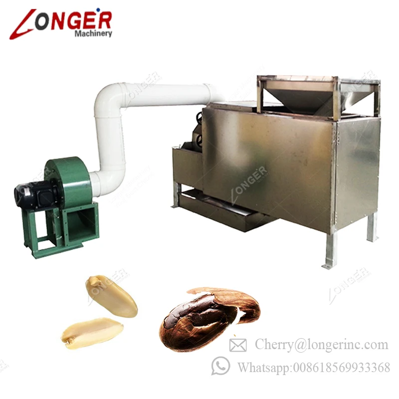Roasted Cacao Bean Sheller Machine Peeler Breaking Cacao Skin Peeling ...