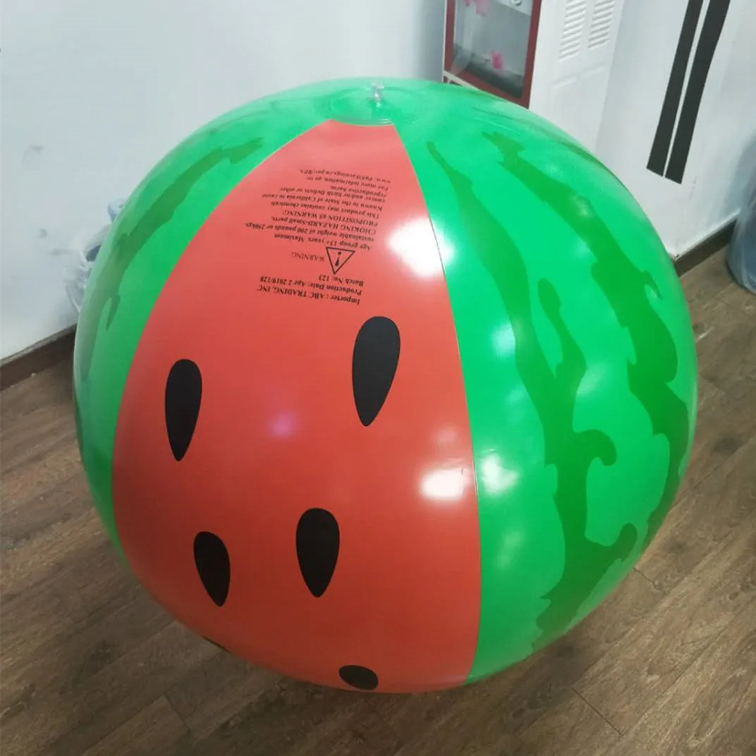 Custom Inflatable Large Watermelon Pvc Beach Ball For Summer - Buy ...