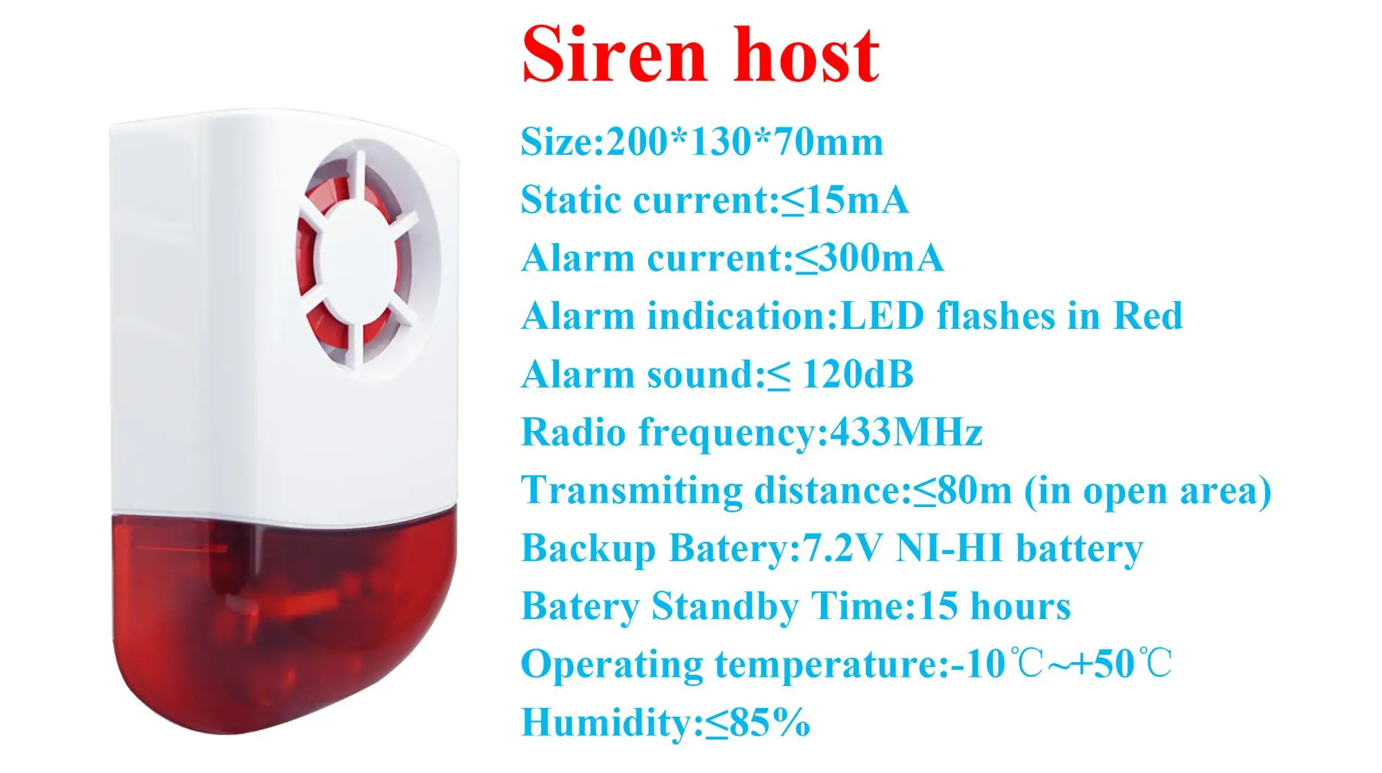 Anti Theft Burglar Wireless Alarm Siren With Pir Motion Sensor Alarm ...