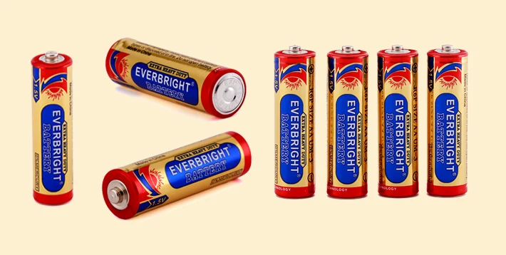 EVERBRIGHT R6P/SUM-3/AA Dry Battery, 1.5V Carbon Battery Products from ...