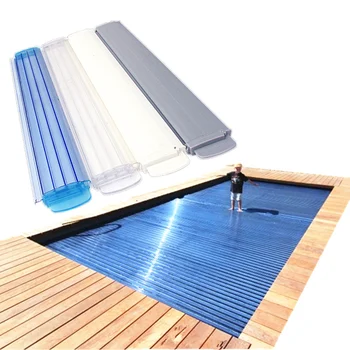 Rigid Pc Slat Retractable Automatic Pool Cover Roller Electric Swimming ...