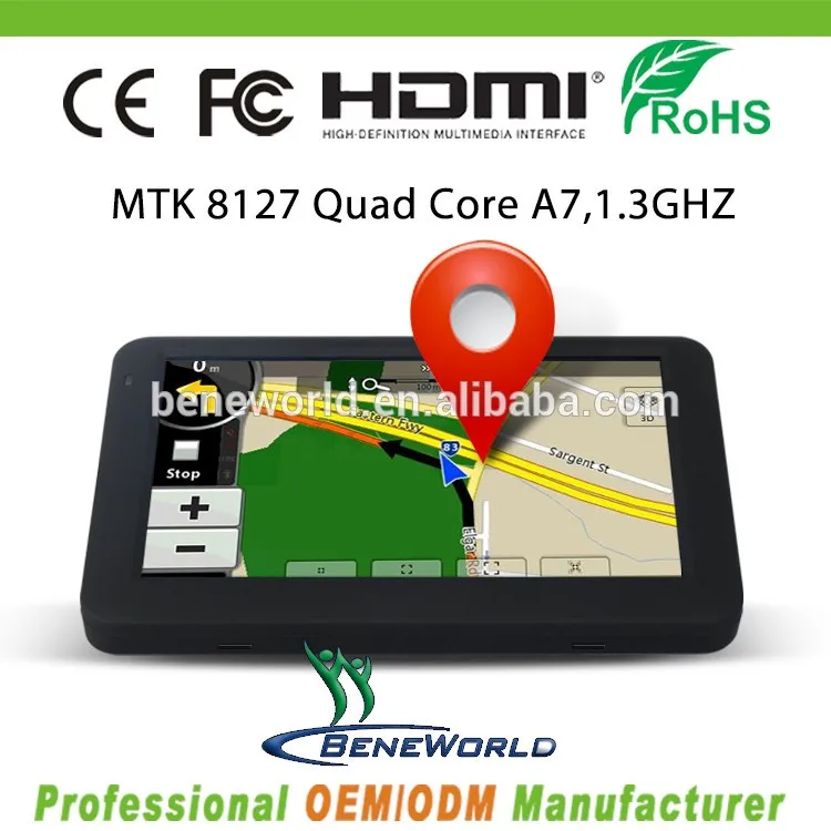 Mediatek 8127 GPS Tracking 5 Inch Android GPS Navigator DVR Optional ...