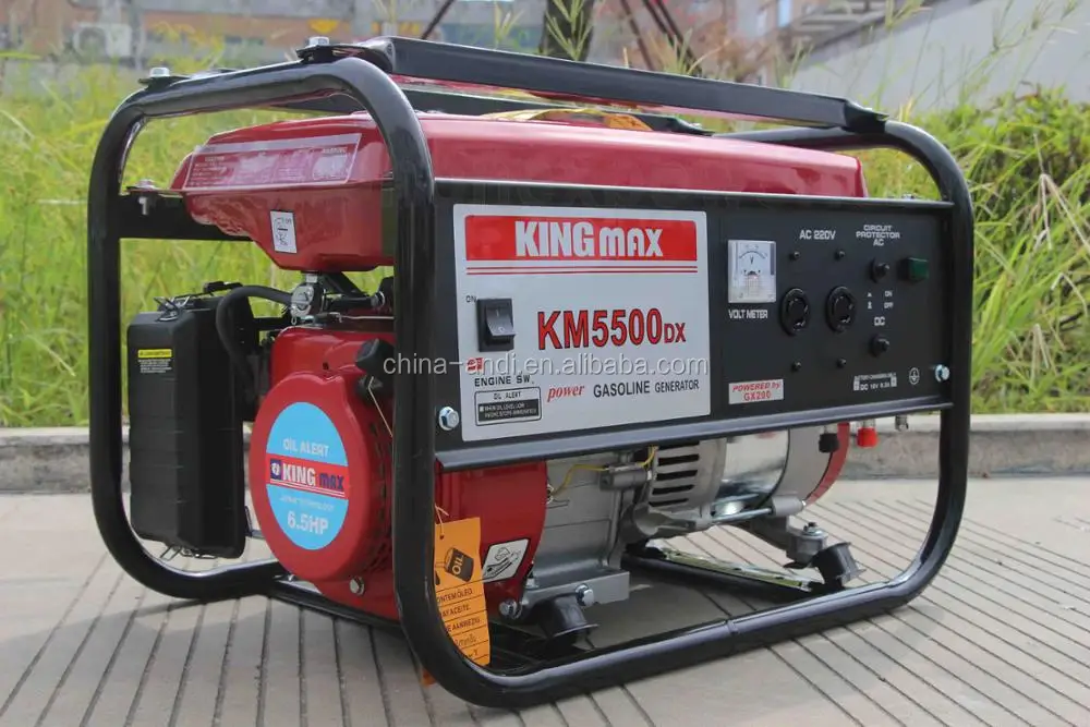 High Quality 6.5hp Gasoline Fuel King Max Power Generators (km5500dx ...