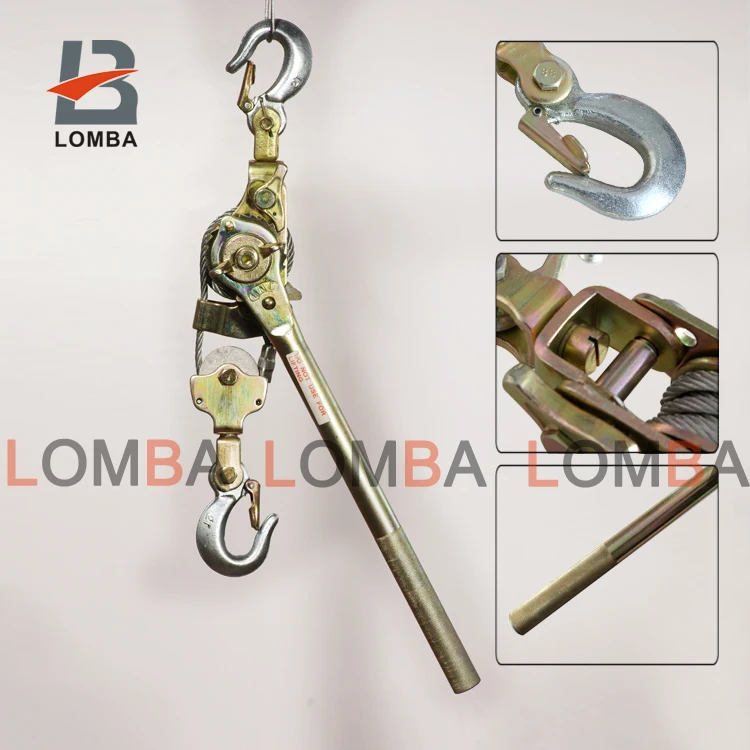 1000kg 1500kg 2000kg 3000kg Wire Rope Ratchet Puller/ Manual Wire Rope ...