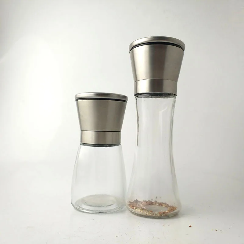 High Quality Glass Pepper Grinders Salt And Pepper Mill - Buy Glass ...