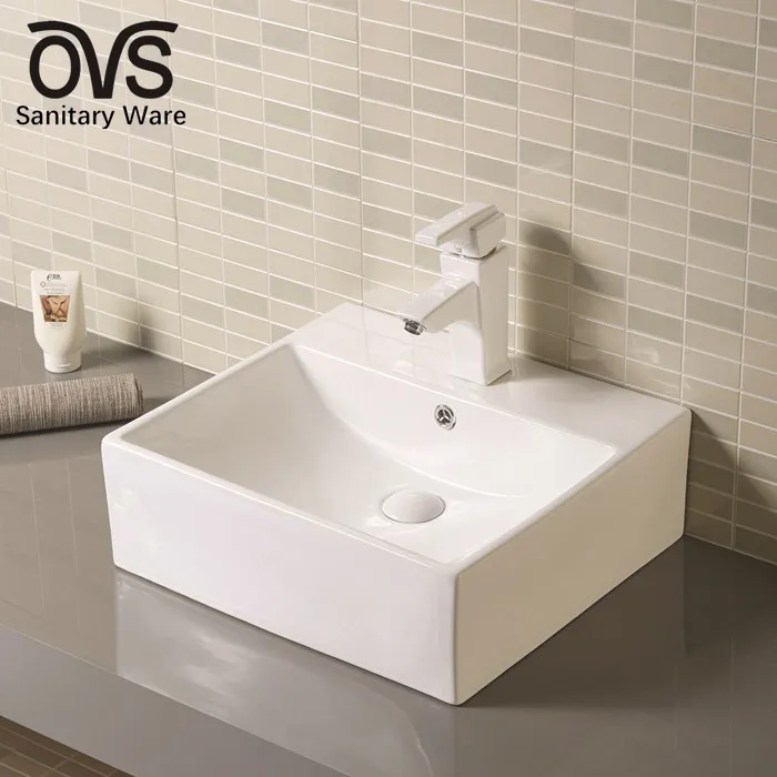 Ovs Ceramic Bathroom On Top Basin Rectangle Cloakroom Basin Sink ...