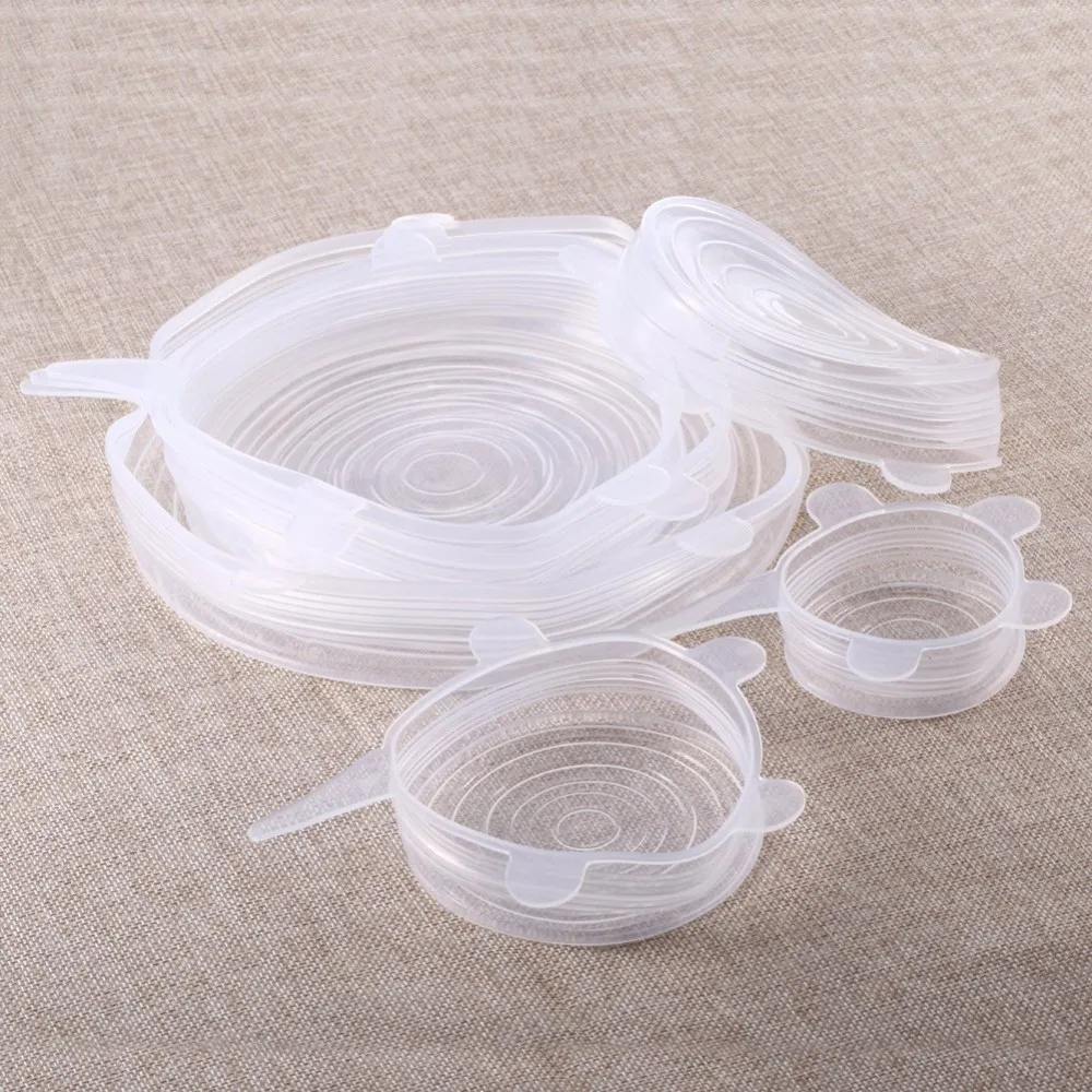 Silicone Stretch Lids Durable Stretch And Seal Lids For Keeping Food ...