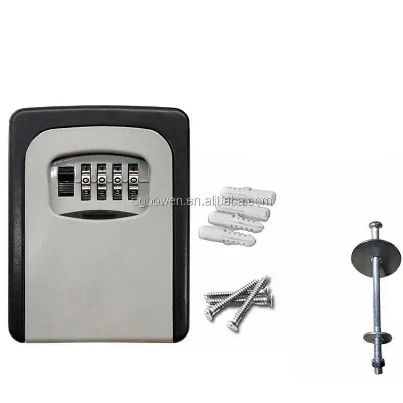 Custom Key Box Weatherproof 4 Digit Combination Key Storage Lock Box ...