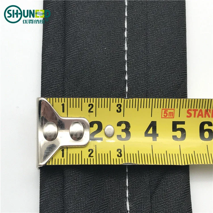 White And Black Woven Waistband Herringbone/fishbone Waistband Lining ...