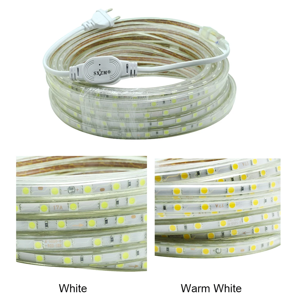 Ultra Bright 220v LED Strip Light 100m/roll RGB with Factory Price