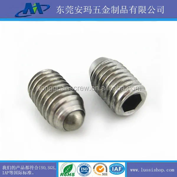 Ball Point Set Screw Ball Spring Plunger Screw - Buy Stainlee Steel ...
