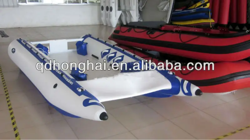 Pvc/hypalon Material High Speed Inflatable Boat Catamaran 330