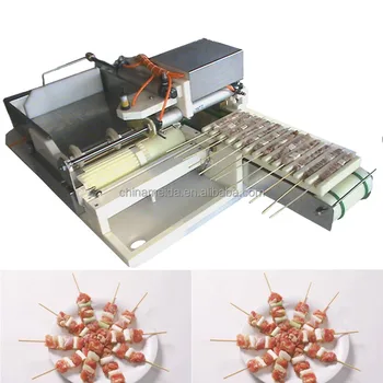 Factory Direct Sale Automatic Meat Skewer Machine For Beaf,Chicken ...