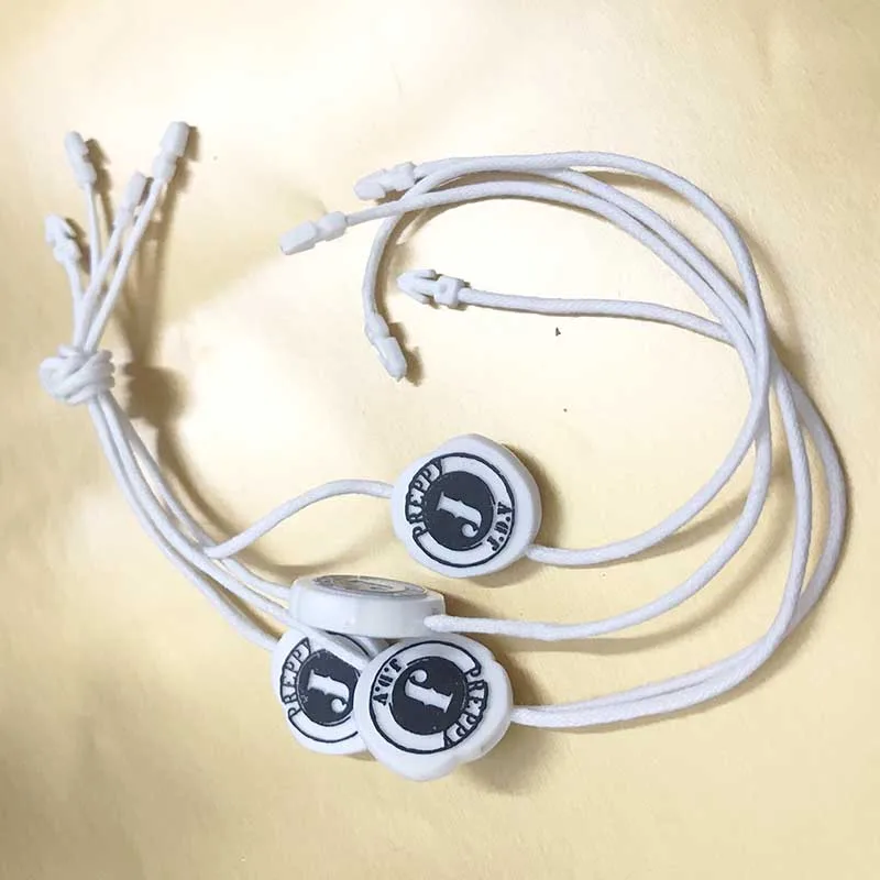 Custom Garment Plastic Hang Tag String With Brand Name Logo - Buy ...