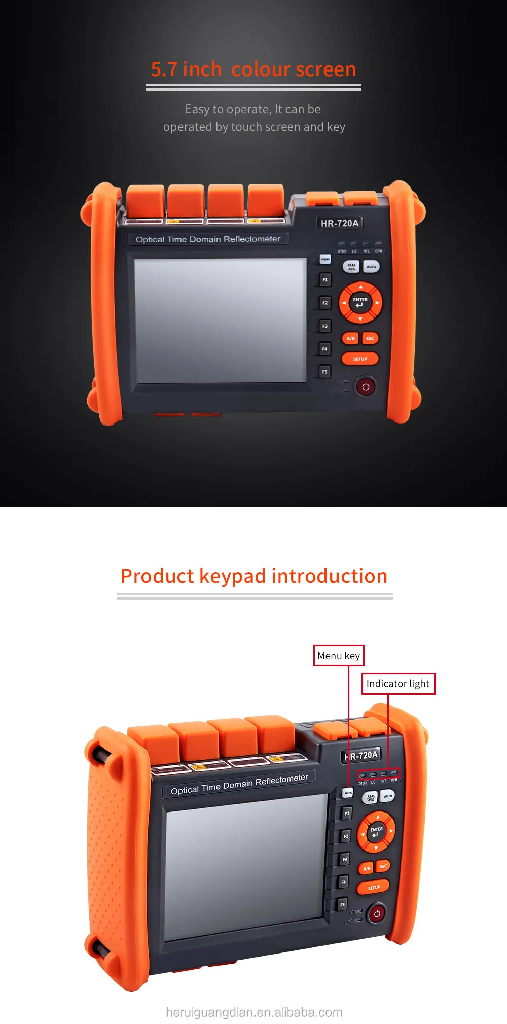 OTDR Fiber Optic Tester with 5.8" Touch Screen & Hot Buy OEM