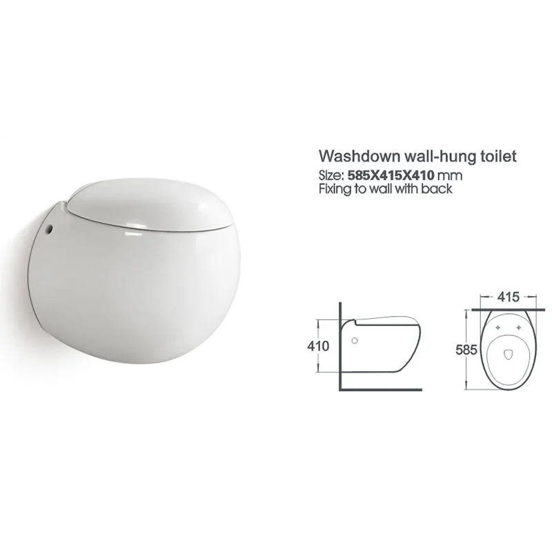 Chino De Baño De Cerámica Taza De Baño Colgado En Pared Sanitarios ...