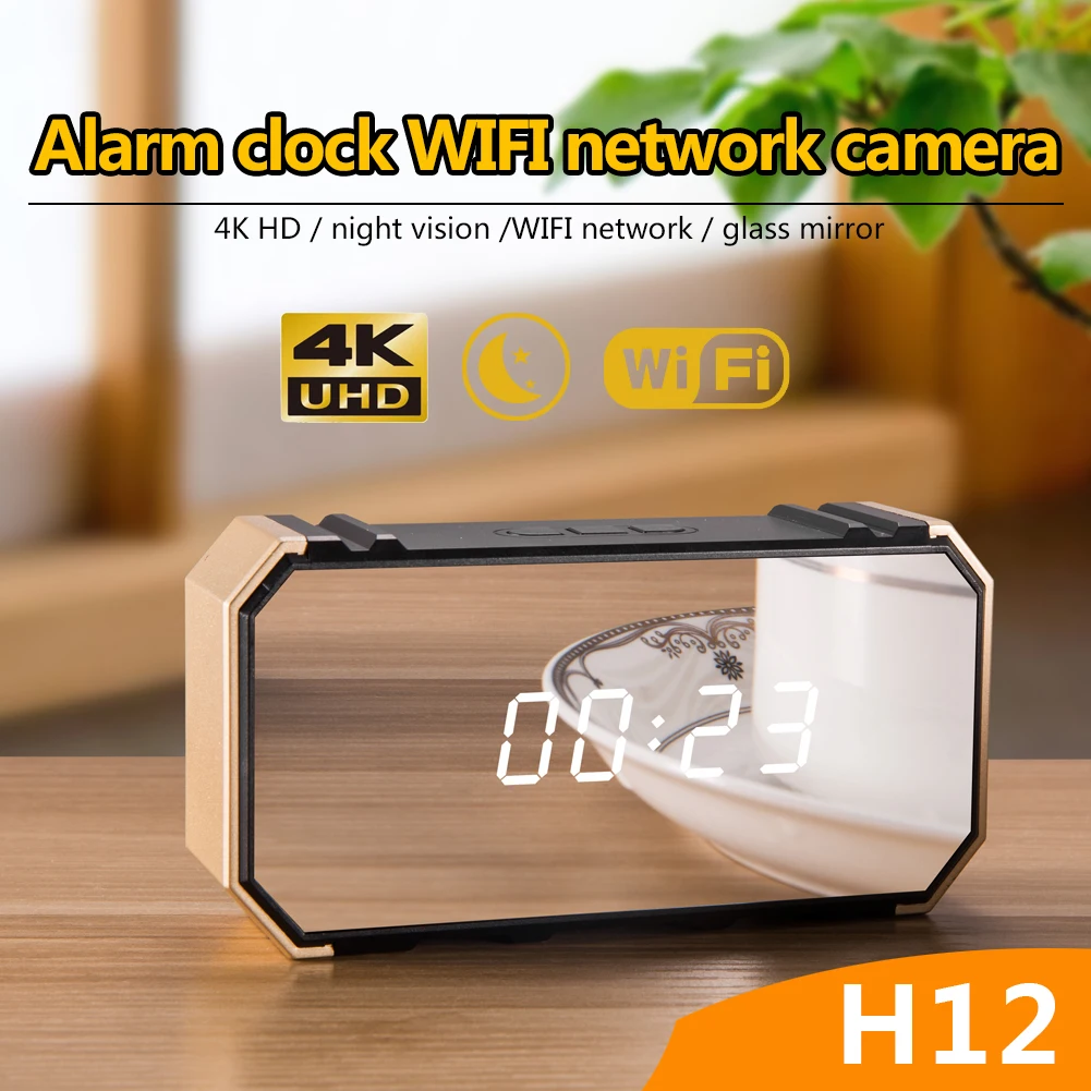 Hot Sell 4k Desk Clock Mini Hidden Camera Wireless Video Camera ...