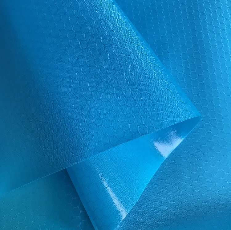 Waterproof TPU Laminated Blue 70D Nylon Hexagon Ripstop Fabric for ...