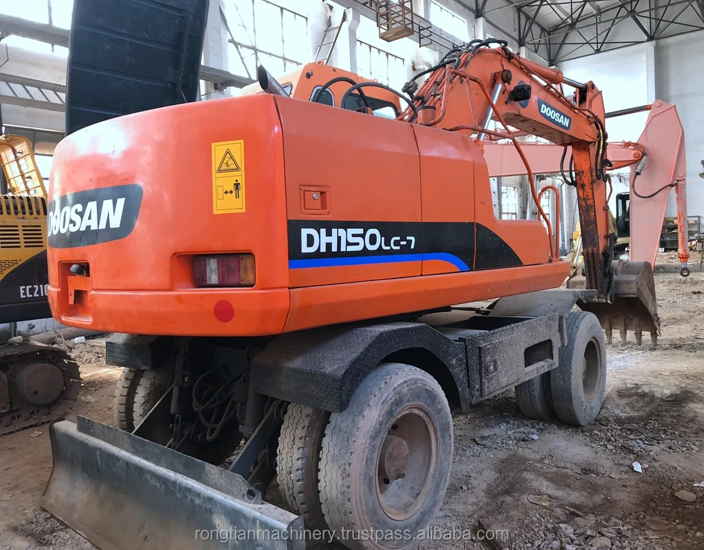 Used Daewoo Wheel Excavator Dh150w,Korean Doosan Daewoo Wheel ...