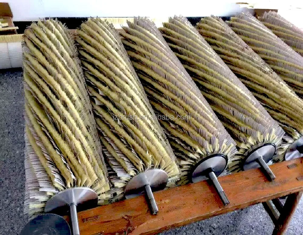 Wood Polishing Roller Brush In Sisal/tampico Strip And Sander Paper ...