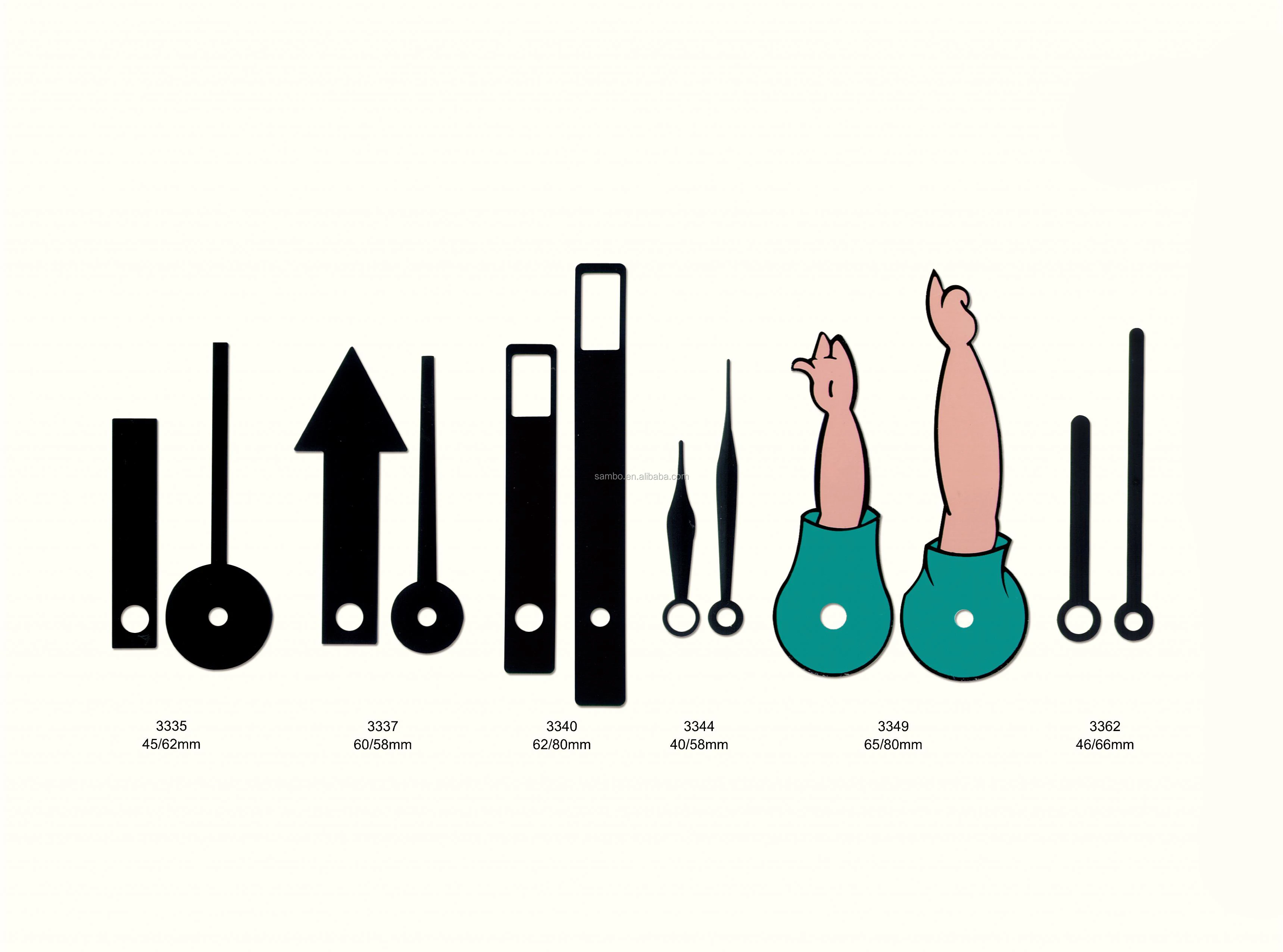 Teardrop Shaped Hour And Minute Clock Hands Parts - Buy Hour And Minute ...