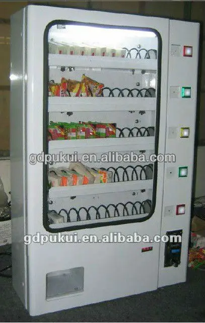 Wall Mounted 5 Channel Snack Vending Machines For Sale With Spiral ...