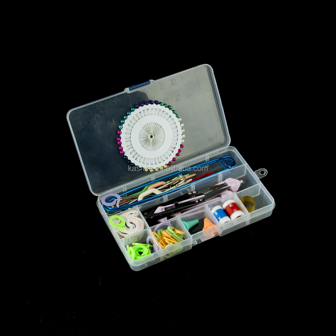Sa014 Portable Sewing Accessory Kit Box With Thimble Sewing Tape ...