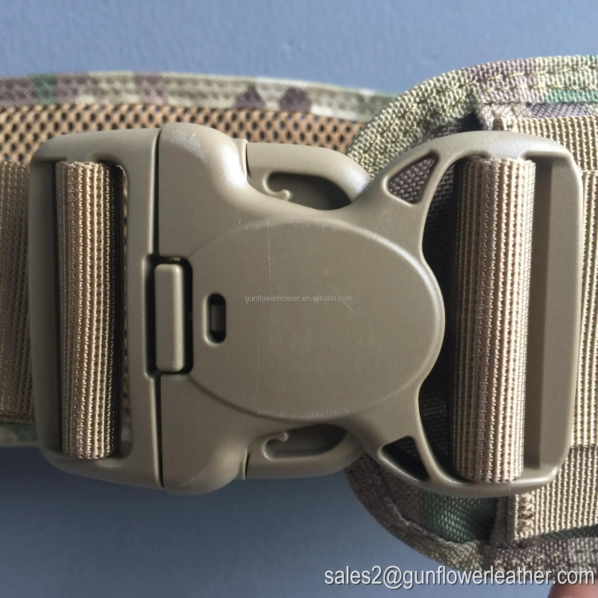 Tactical Padded Molle System Waist Belt Gear Battle Combat Multi ...