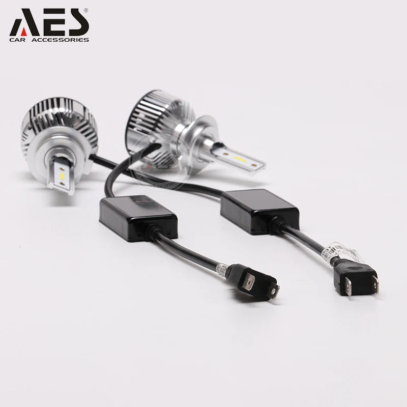 Aes โคมไฟปรับแต่ง G7 H7 H11 9006 9005 H11,D2h หลอดไฟหน้า Led 40w 6000k ...