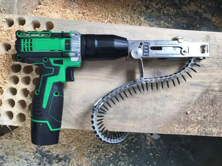 Industrial Grade Cordless Electric Screwdriver - Autofeed Head for ...