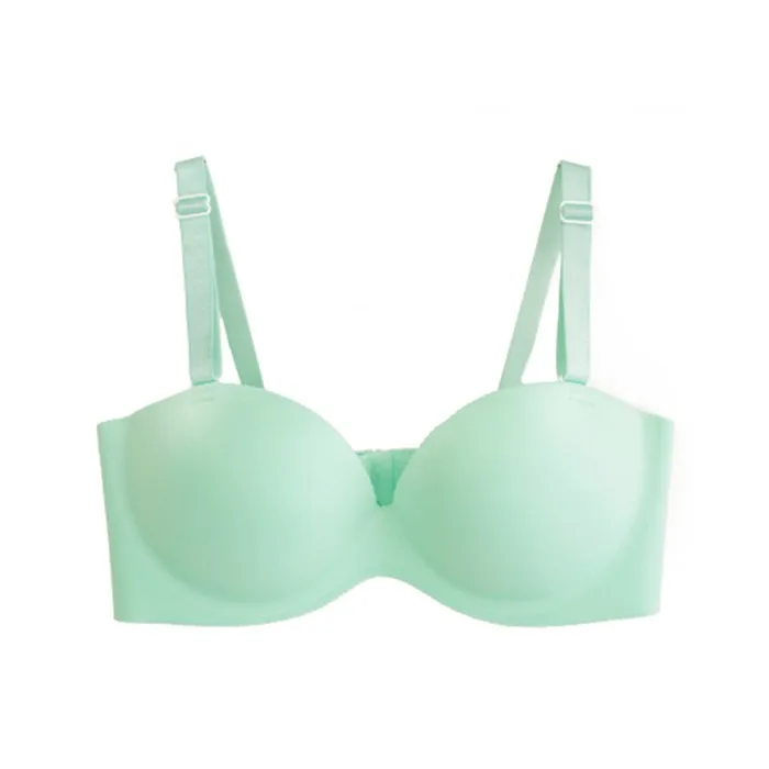 Women Breathable Seamless Bra 10 Colors Push Up Wireless Two Piece Bra ...